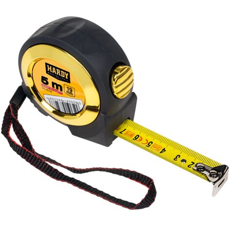 Cinta métrica enrollable con bloqueo automático Hardy 5 m