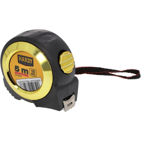 Cinta métrica enrollable con bloqueo automático Hardy 5 m