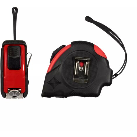 MJW Cinta métrica enrollable 3 m × 16 mm, punta magnética MJW