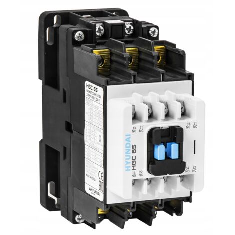 HYUNDAI - CONTACTOR HGC 65A AC3/440V, 3P + 2NO2NC, 230V 50HZ / 250V 60HZ, AC1-100A, UE AC690V,
