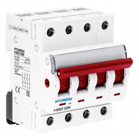 HYUNDAI HSD - DESCONECTADOR MODULAR 4P, 125A