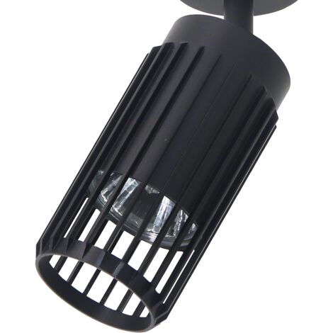 Foco negro vertical 1xGU10