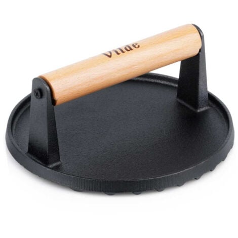 Prensa para hamburguesas de hierro fundido CAST LINE 17,5 cm