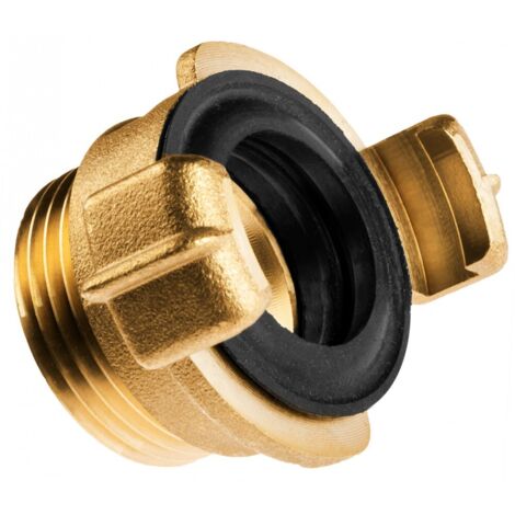 Conector rápido de latón con rosca externa de 1"
