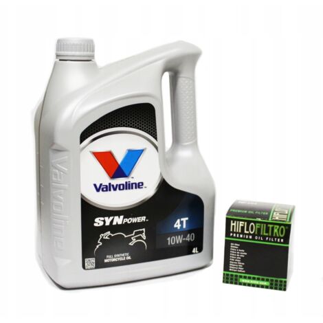 Aceite Valvoline Synpower 10W40 4L + Filtro Hiflo HF652 KTM SXF EXCF Husq FE FC