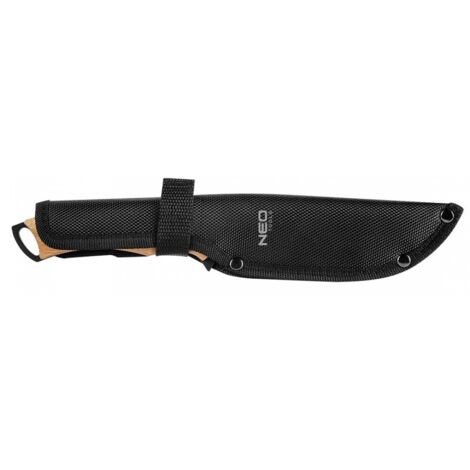 Cuchillo táctico NEO Full Tang 25 cm - Acero inoxidable, mango de bambú