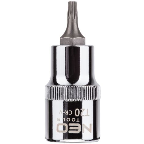 Punta Torx T20 NEO de 55 mm y dado de 1/2", acero al cromo-vanadio