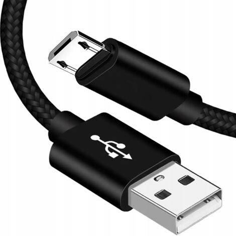 CABLE MICRO USB REFORZADO, 2m DE LARGO, CARGA RÁPIDA Y TRANSFERENCIA DE ...