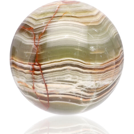 Gran bola de ónix multicolor 100% piedra natural Bola decorativa de 10 cm