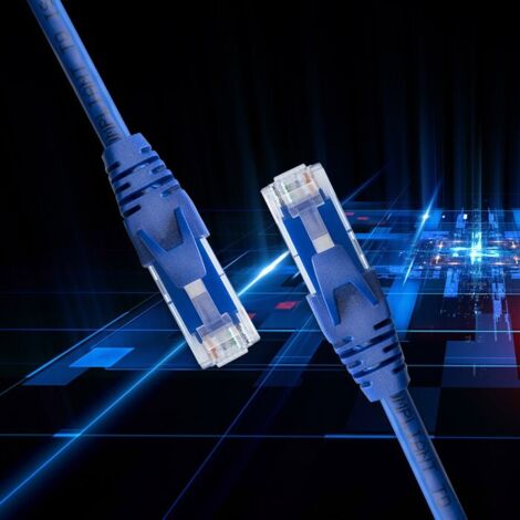 Cable de conexión UTP Qoltec CAT6 2 x RJ-45 5 m Alta velocidad Dorado