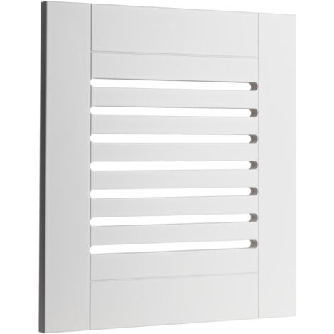 Puerta de MDF calada, barniz semimate, blanco, 61,6 x 37,2 cm KOS