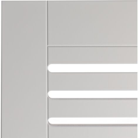 Panel de MDF calado, lacado en blanco, 72 x 59,4 cm, KOLM