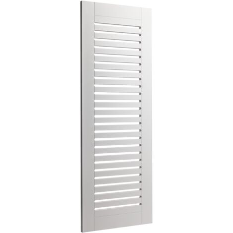 Panel de MDF calado, lacado en blanco, 99,3 x 59,4 cm, KOLM