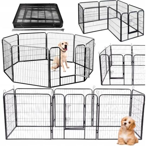 CORRAL PARA PERROS, GATOS, CACHORROS, CONEJOS, CORRAL, JAULA, PUERTA 80x80