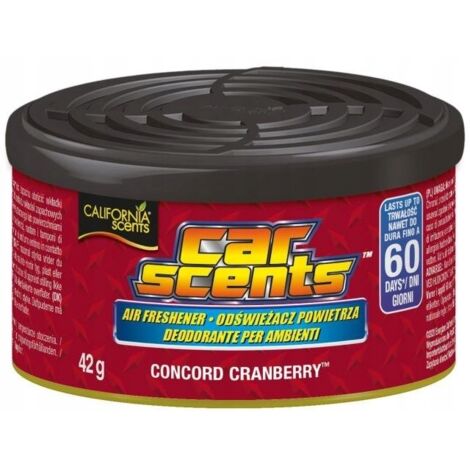 FRAGANCIA PARA AUTO CONCORD CRANBERRY DE CALIFORNIA SCENTS