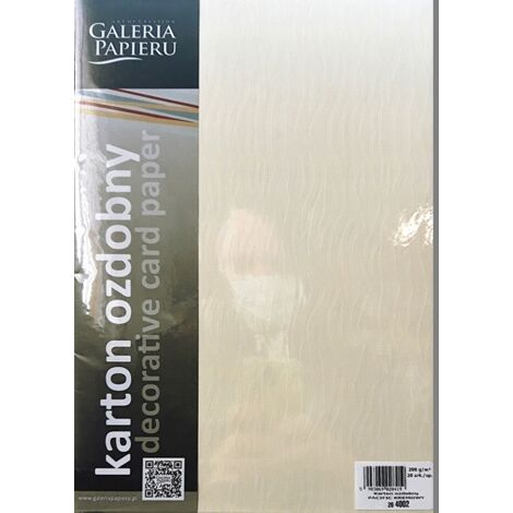 CARTÓN DECORATIVO CREMA DEL PACÍFICO 200G/M2 (20) 8419