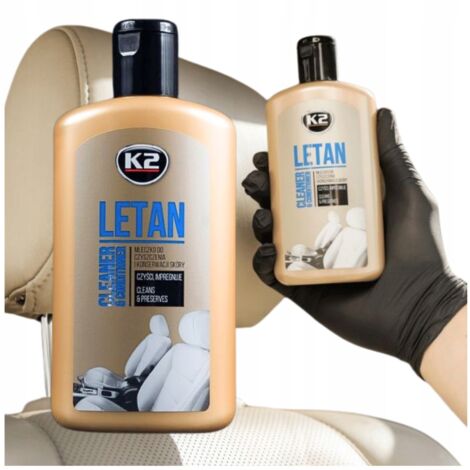 Leche Limpiadora de Cuero K2 Letan 2 en 1 Limpieza y Protección 200 ML