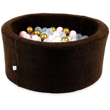 Piscina seca 90x40 Osito chocolate negro con bolitas 300 uds: oro viejo ...