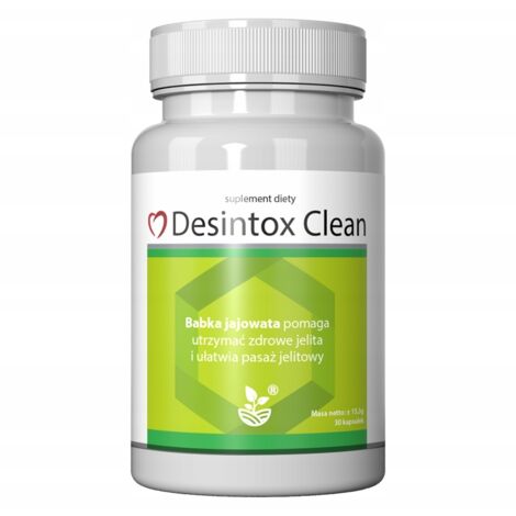 Desintox CLEAN Plantago ovata Jara Agrimonia Psyllium - hierbas 60 cápsulas