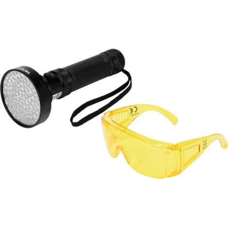 LINTERNA LED UV 100 Y GAFAS - YT-08582