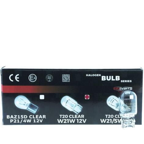 Bombilla halógena EinParts W21W 12V 3000K Amarilla 21W W3x16d, 1 ud.