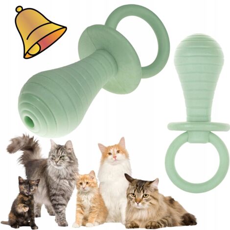 JUGUETE para perros y gatos, chupete con cascabel