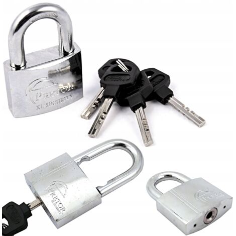 CANDADO PRETOR DE 60 MM CON GRILLETE DE ACERO INOXIDABLE REFORZADO Y ...