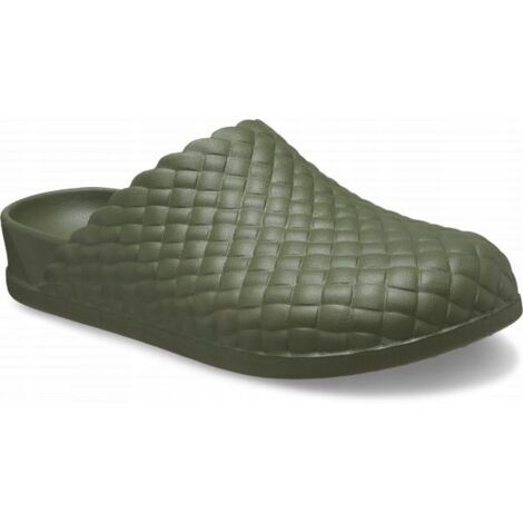 Zueco Crocs Dylan Woven Texturizado 209946 M9 I EU 4243 I W11 Verde Militar