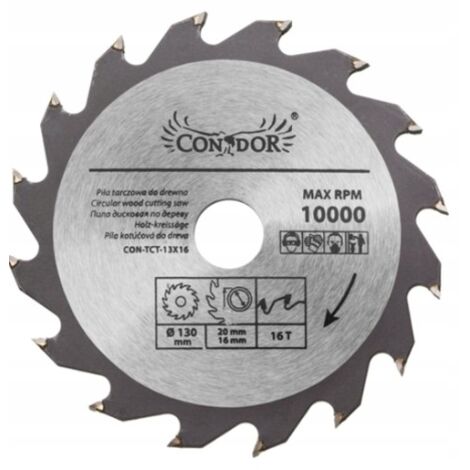 SIERRA CIRCULAR PARA MADERA 130M X 16T