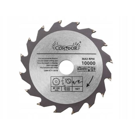 SIERRA CIRCULAR PARA MADERA 130M X 16T