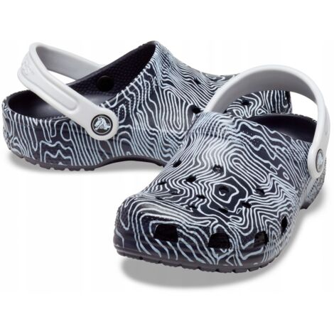 Zuecos Crocs Classic Topographic para niños 208313 C11EU 2829 Azul ...