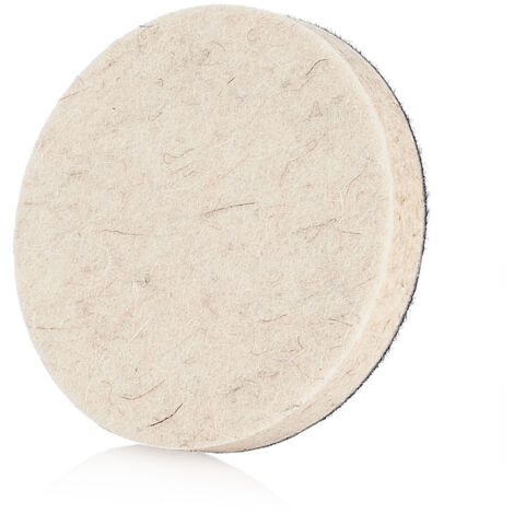 Rueda de pulido de fieltro natural con velcro para lámparas de 75 mm de ...