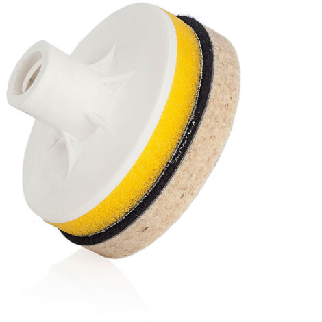 Rueda de pulido de fieltro natural con velcro para lámparas de 75 mm de ...