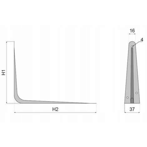 SOPORTE DE ESTANTE ANGULAR MARRÓN 200x250 CON SOPORTE