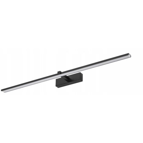 Lámpara de pared LED Idea negra, fuente LED integrada 18W