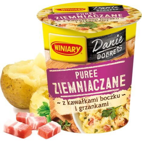 Puré de papas Winiary con tocino y crutones: una cena o refrigerio ...