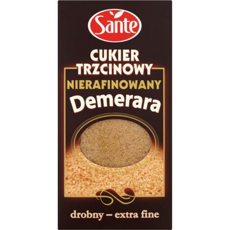 Azúcar de caña Demerara SANTE - Mauricio, 500 g - extra fino