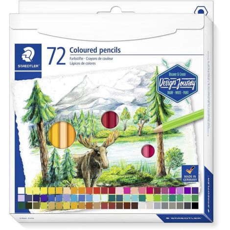 Lápices hexagonales Design Journey de 72 colores Staedtler