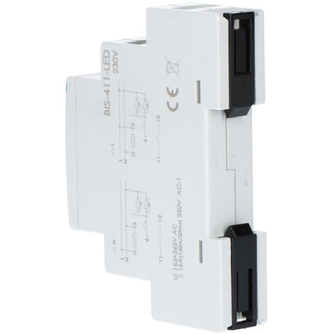 Relé biestable, carril DIN, con relé de entrada 160A/20ms BIS-411-LED