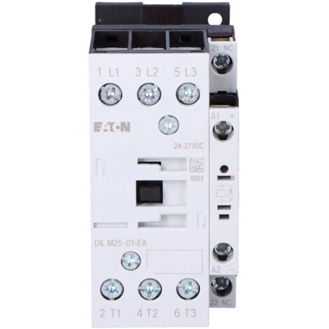 Contactor de 11 kW/400 V, control de 24 V CC DILM25-01-EA(RDC24)
