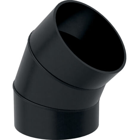 Codo segmentado PEHD 250/45, negro (alcantarillado de HDPE)