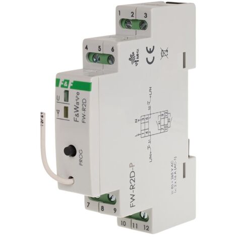 Relé biestable doble radio - montaje DIN 85÷265V AC/DC, multifuncional ...