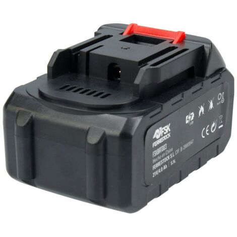 Ferrestock FSKBAT004 batería de repuesto de 21V, 4Ah, de rendimiento estándar, compatible con ...