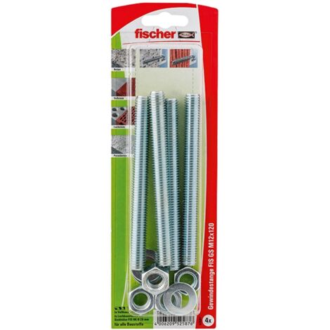 Fischer 4x ancrage fileté FIS GS M12x120 K - 52587