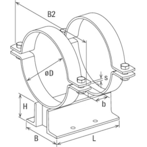Sabot de tuyau Fischer FMPS 350 2/2-110 - 547895