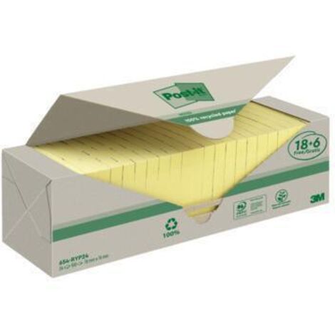 Post-it Haftnotiz Recycling Notes 654-RYP24 76 x 76 mm ge 24St