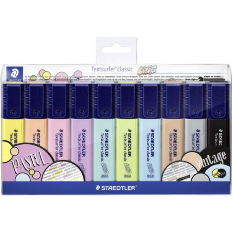 STAEDTLER Textmarker classic colors 364 CWP10 1-5mm sort. 10 St./Pack.