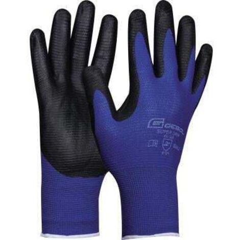GEBOL Handschuh Super Grip 709286 Gr.10 1Paar blau/grau