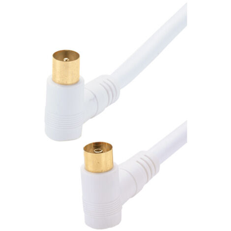 Câble TV coudé (2M)