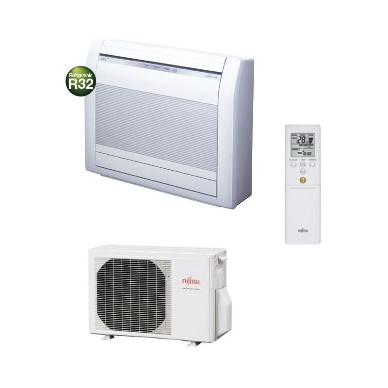 fujitsu inverter aire acondicionado de pie 12000 btu r-32 agyg12kvca kv ...
